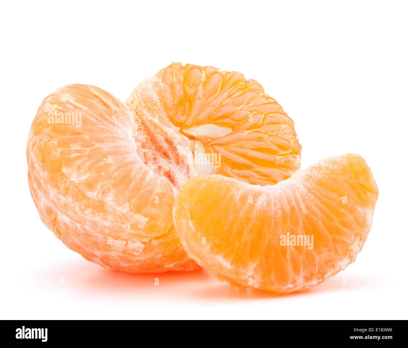 Whole half mandarin orange reflection hi-res stock photography and ...