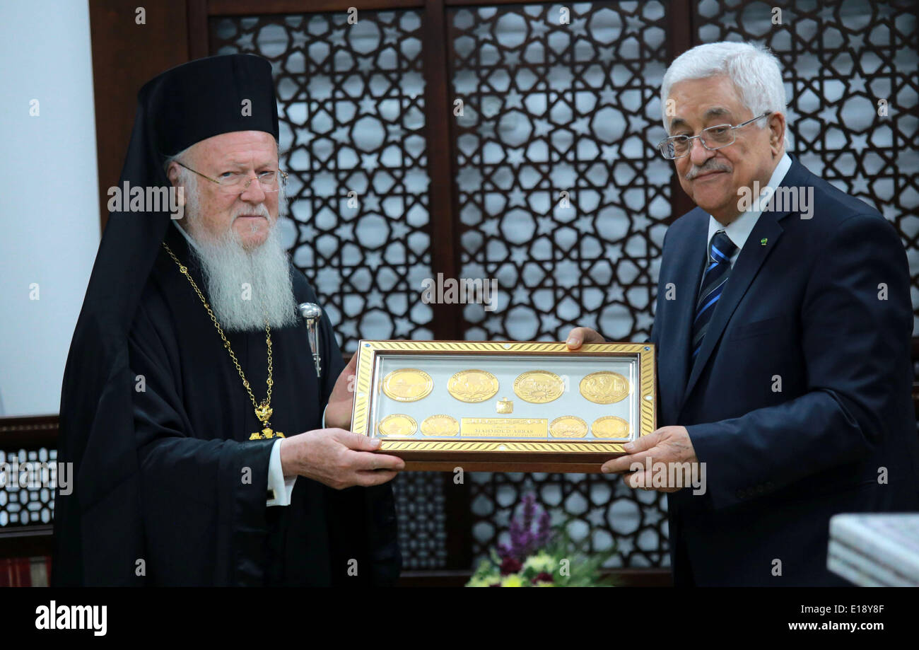 Ramallah, West Bank, Palestinian Territory. 27th May, 2014. Ecumenical ...