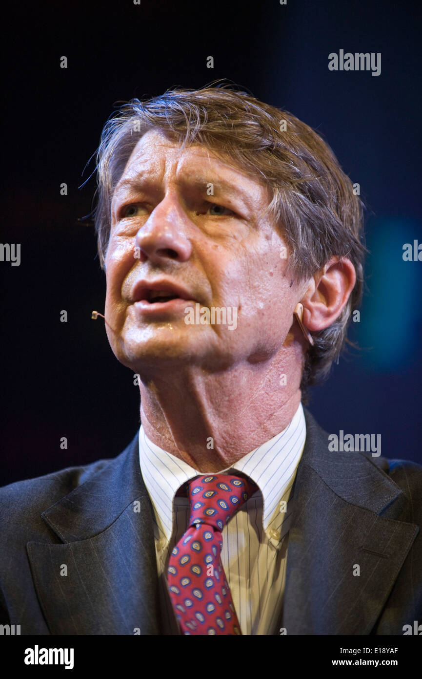 PJ O'Rourke American satirist talking about "The Baby Boom" at Hay ...
