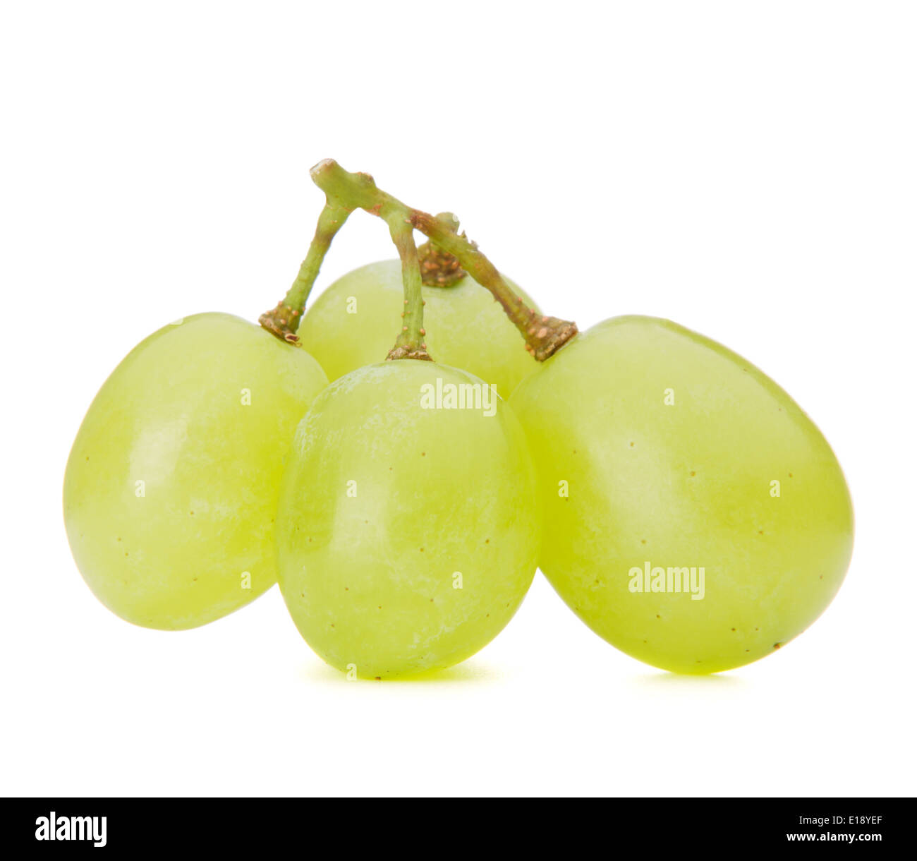 Green grape bunch isolated on white background cutout Stock Photo - Alamy
