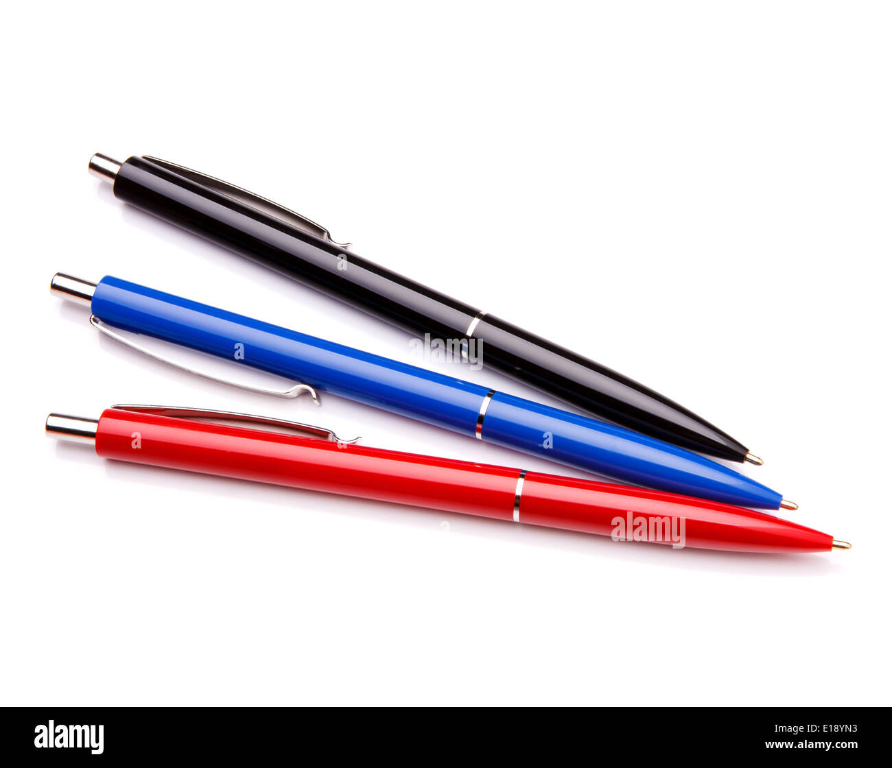 Ballpoint pen isolated on white background cutout Stock Photo - Alamy