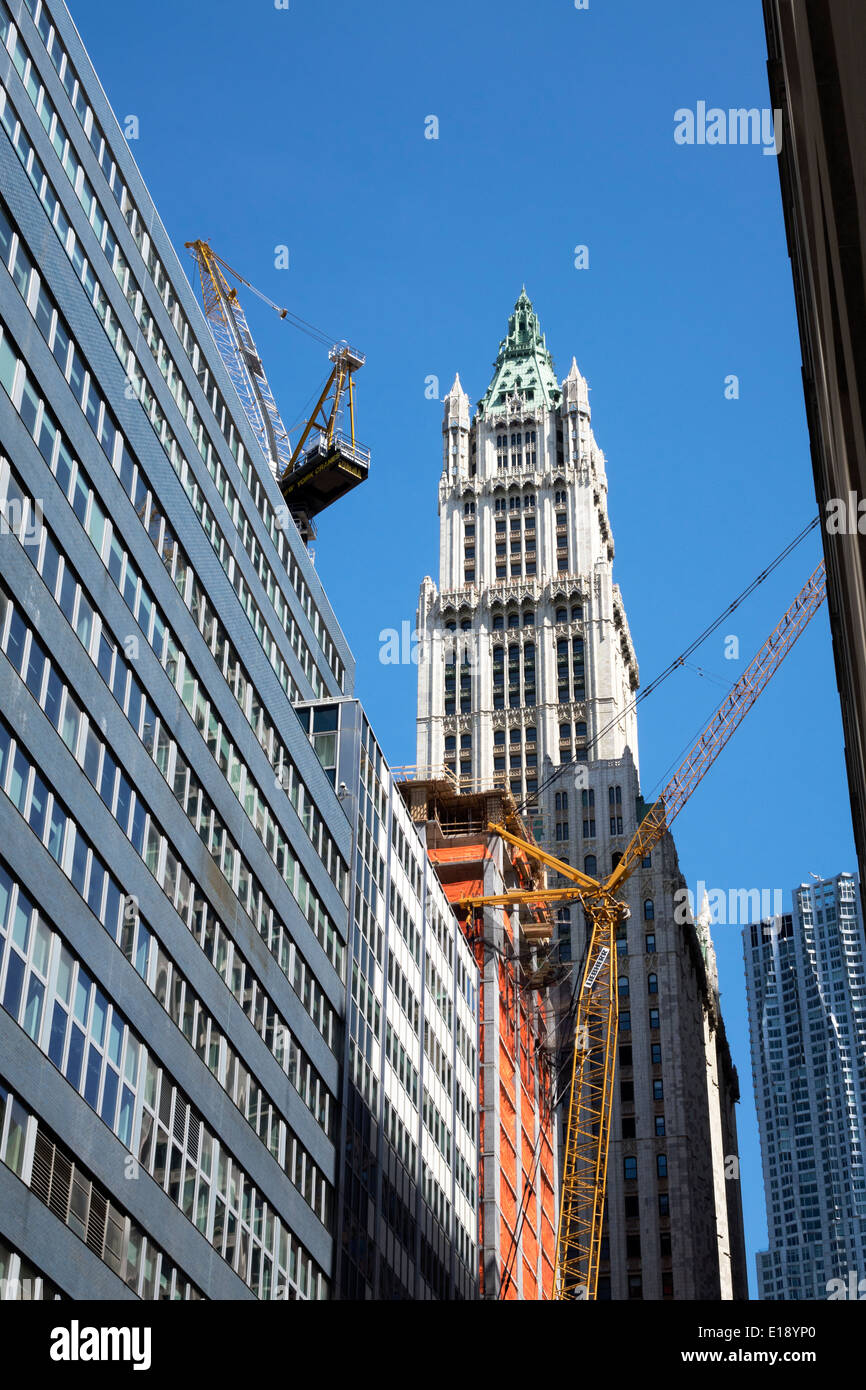 Woolworth building construction hi-res stock photography and images - Alamy