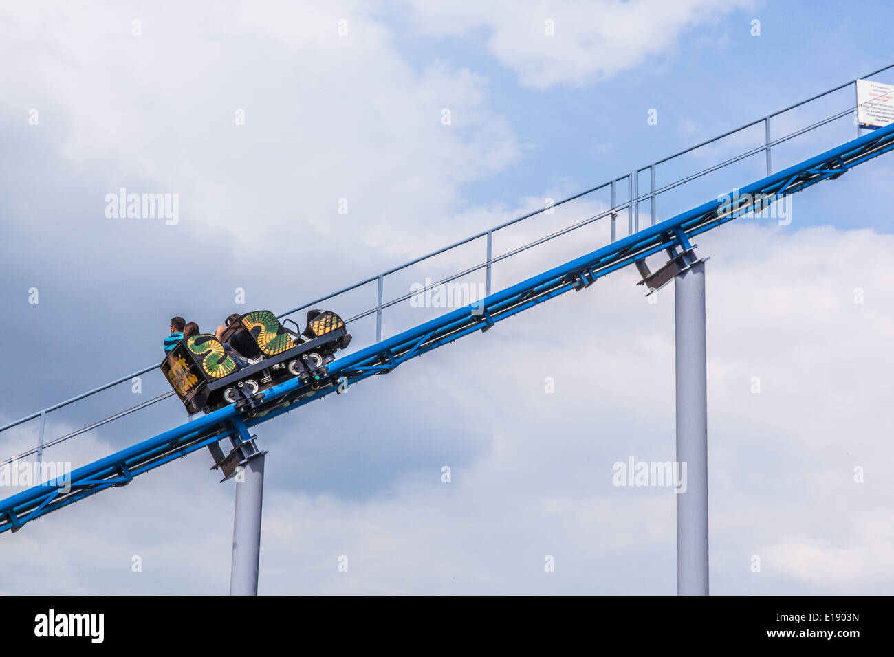 Cobra roller coaster ride at Paultons Park, Southampton, England ...