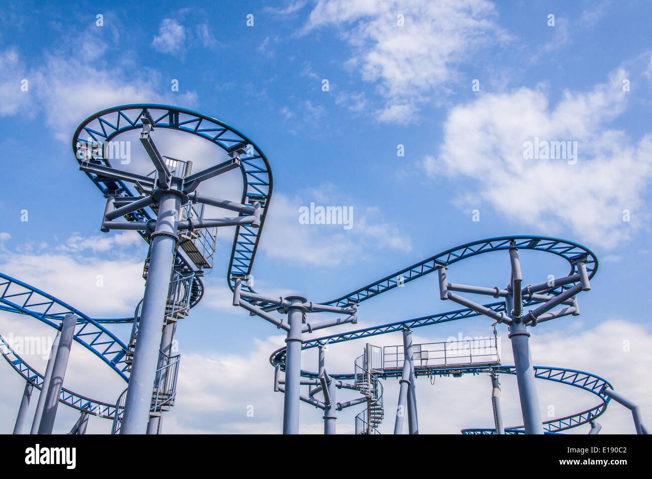 Cobra roller coaster ride at Paultons Park, Southampton, England ...