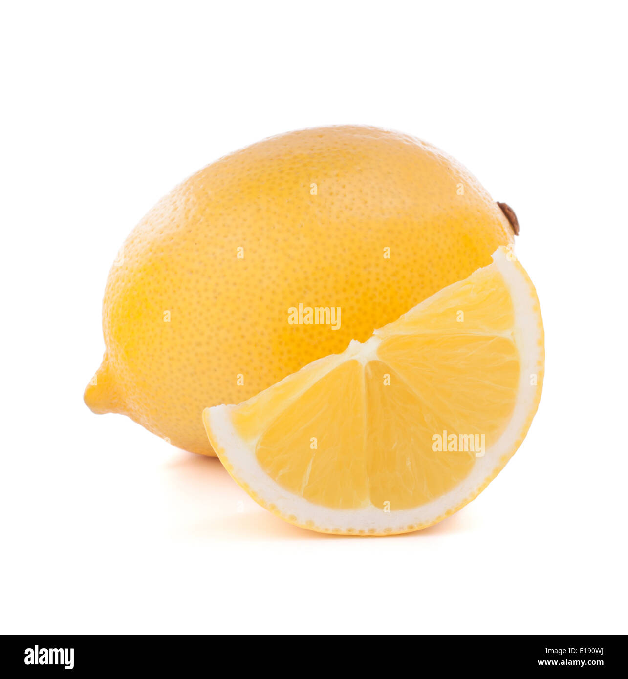 Lemon or citron citrus fruit isolated on white background cutout Stock ...