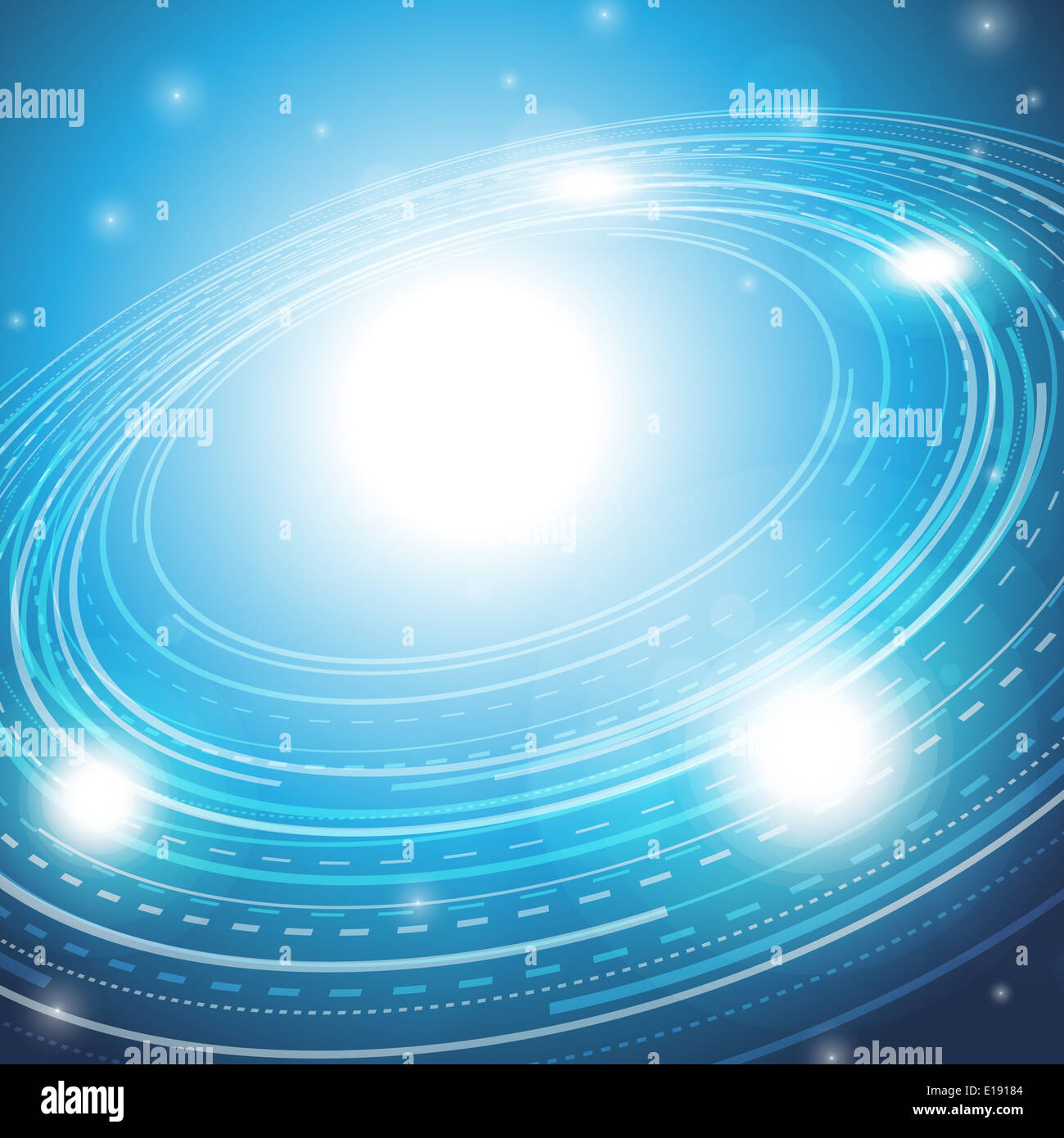Vector illustration of blue ring star background Stock Photo - Alamy