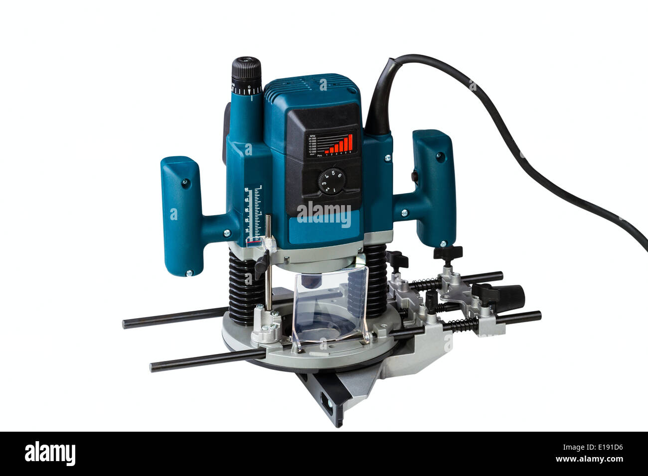 variable speed plunge router isolated on a white background Stock Photo ...