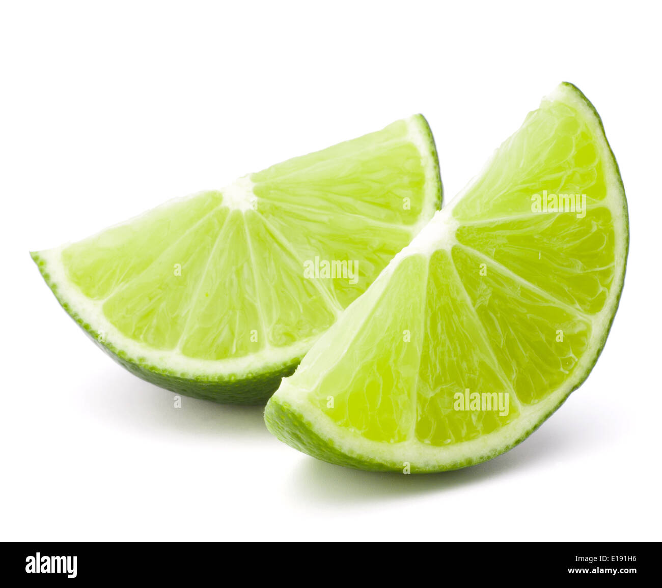 Citrus lime fruit segment isolated on white background cutout Stock ...