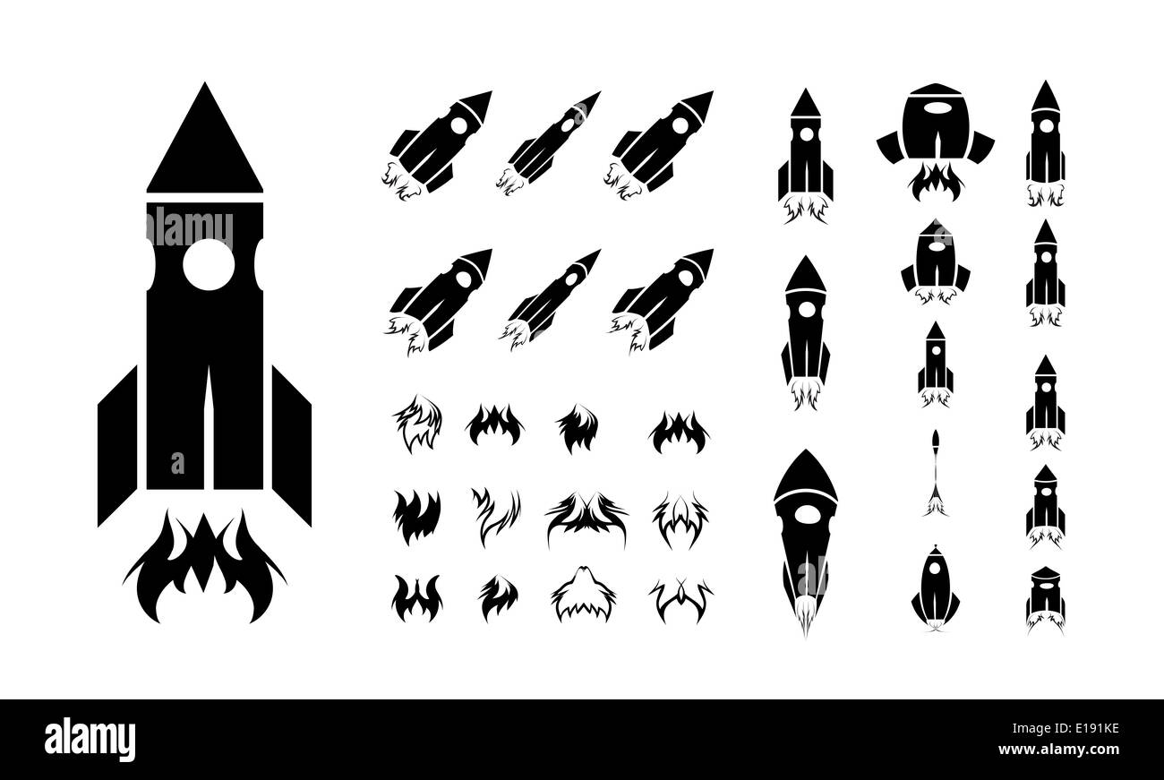 Launch icon Black and White Stock Photos & Images - Alamy