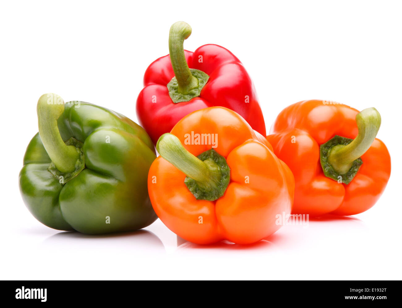 Sweet bell pepper isolated on white background cutout Stock Photo - Alamy