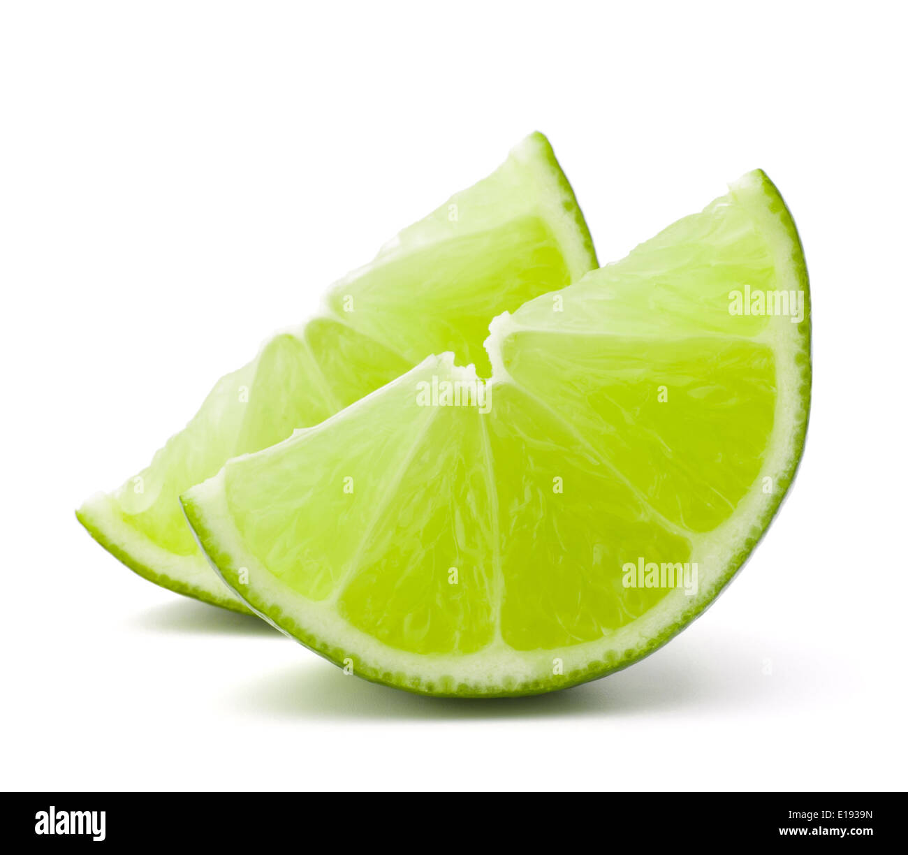 Citrus lime fruit segment isolated on white background cutout Stock ...