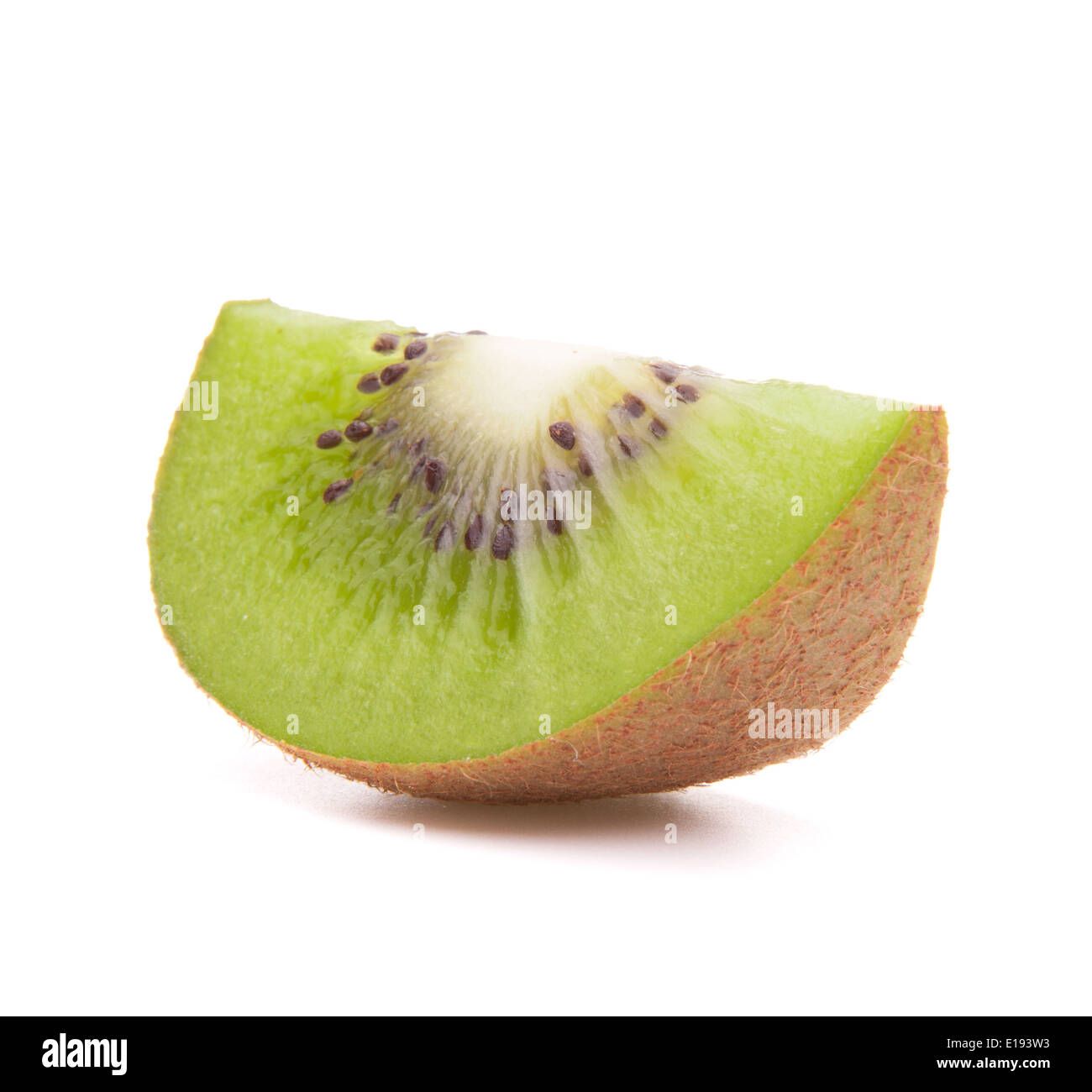 Sliced kiwi fruit segment isolated on white background cutout Stock ...