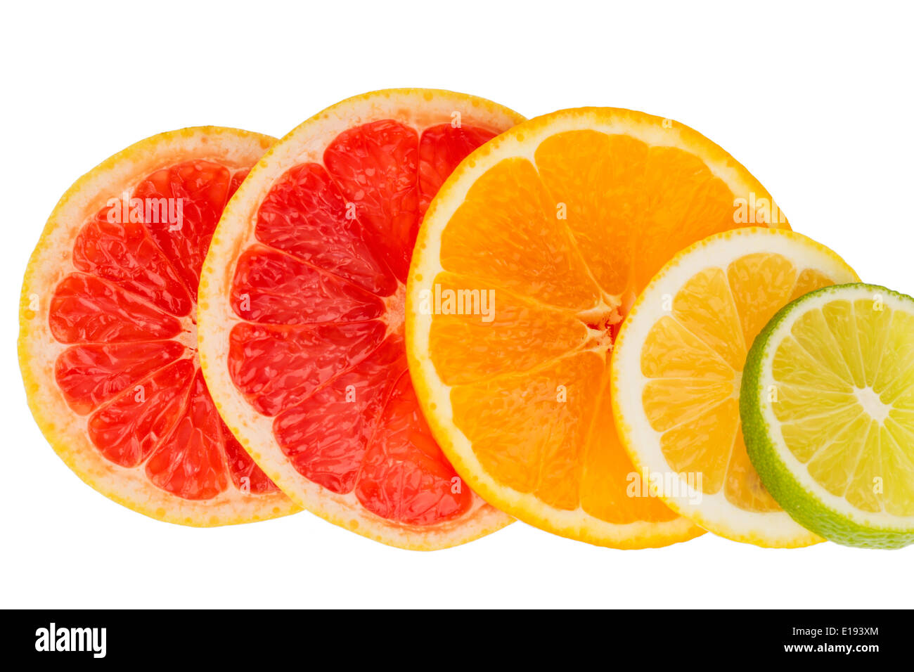 Scheiben einer Orange. Symbolfoto f¸r gesunde Vitamine durch frisches ...
