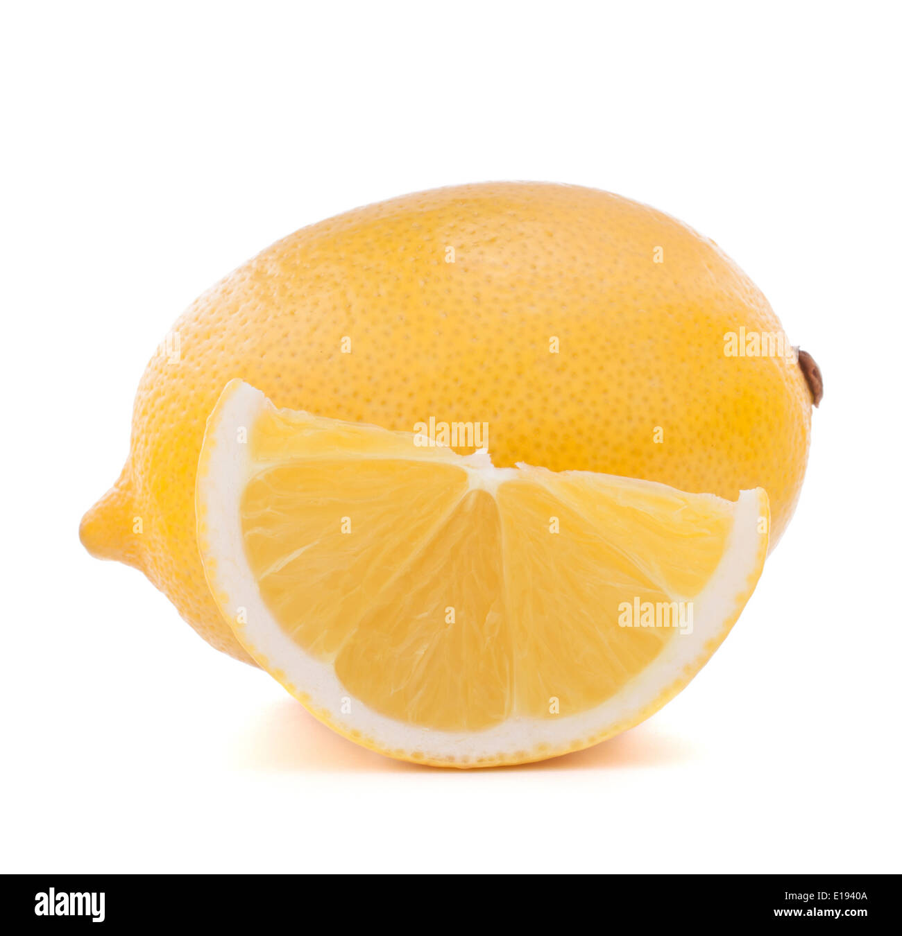 Lemon or citron citrus fruit isolated on white background cutout Stock ...