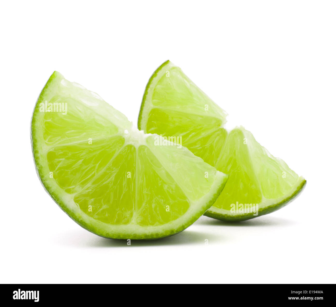 Citrus lime fruit segment isolated on white background cutout Stock ...