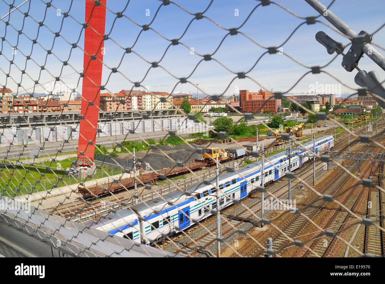 Turin, Italy. The railway station of Lingotto neighborhood Stock Photo ...