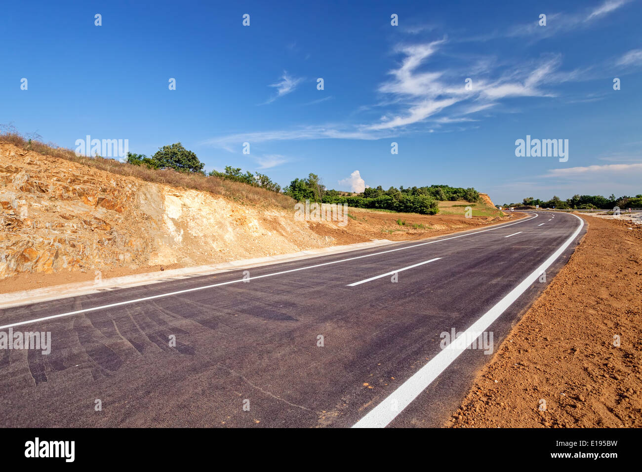 new asphalt road Stock Photo - Alamy