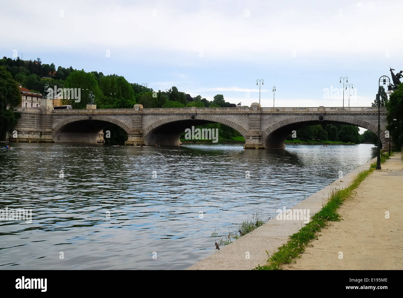 Turin the bridge umberto i hi-res stock photography and images - Alamy
