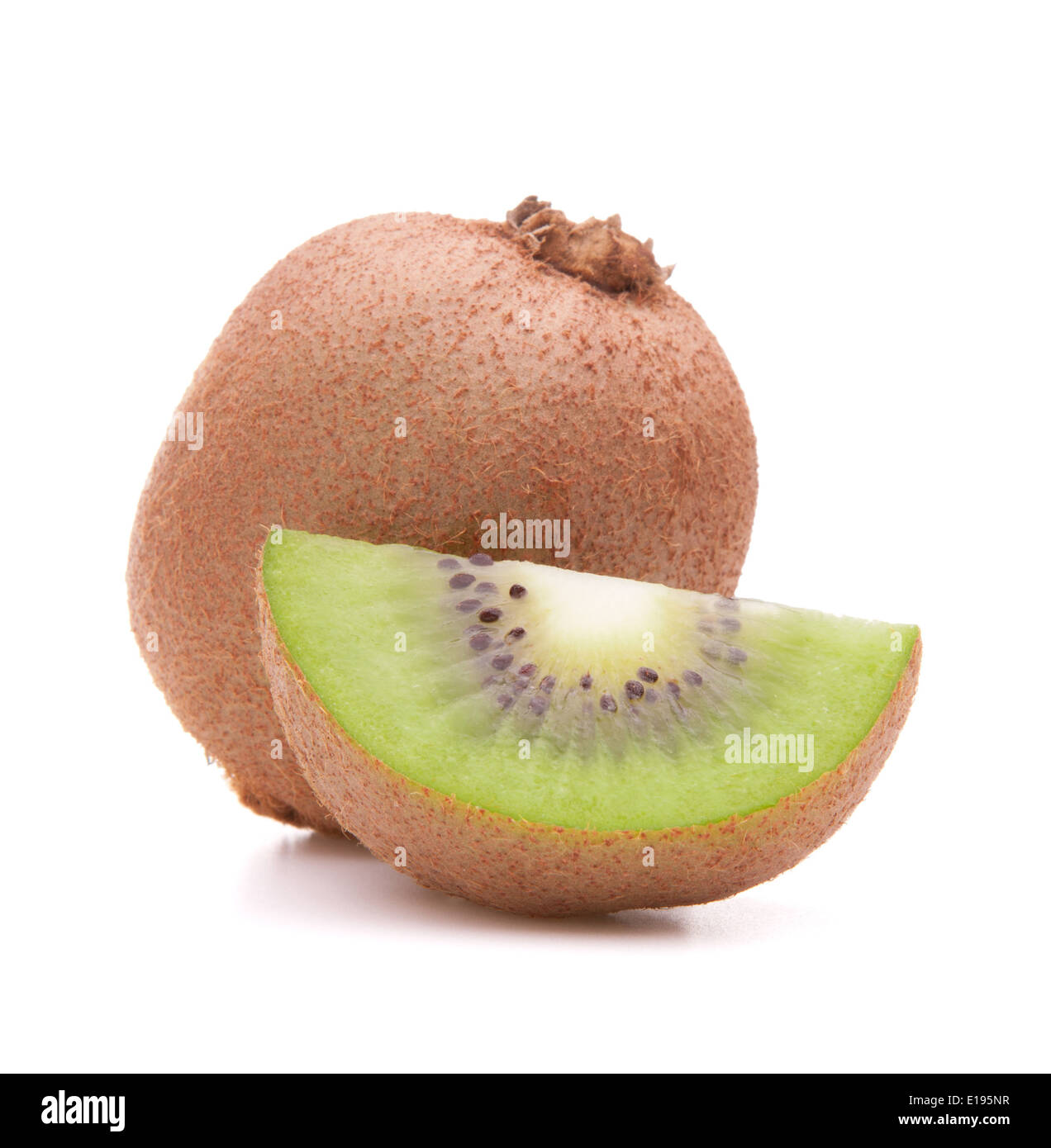 Sliced kiwi fruit segment isolated on white background cutout Stock ...