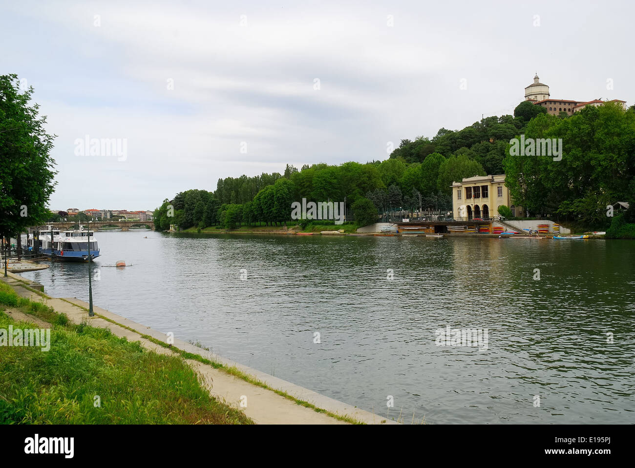 Turin : river Po and Monte dei Cappuccini Stock Photo - Alamy