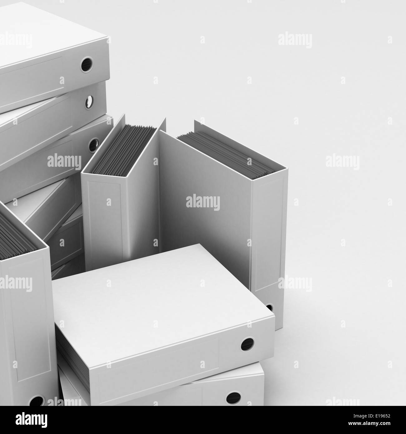 Colorles Ring Binders Stock Photo - Alamy