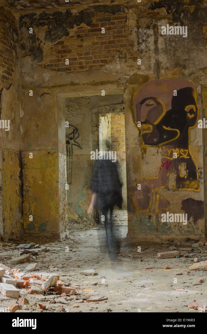 Walking inside abandoned building hi-res stock photography and images ...