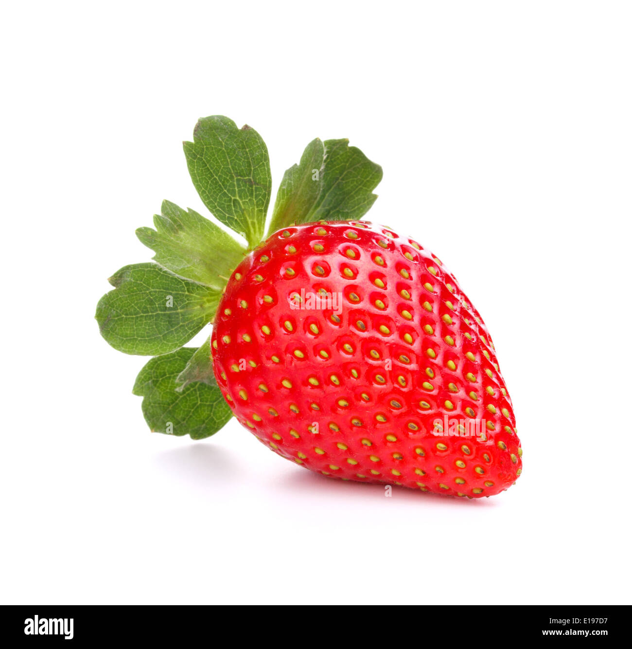 Strawberry isolated on white background cutout Stock Photo - Alamy
