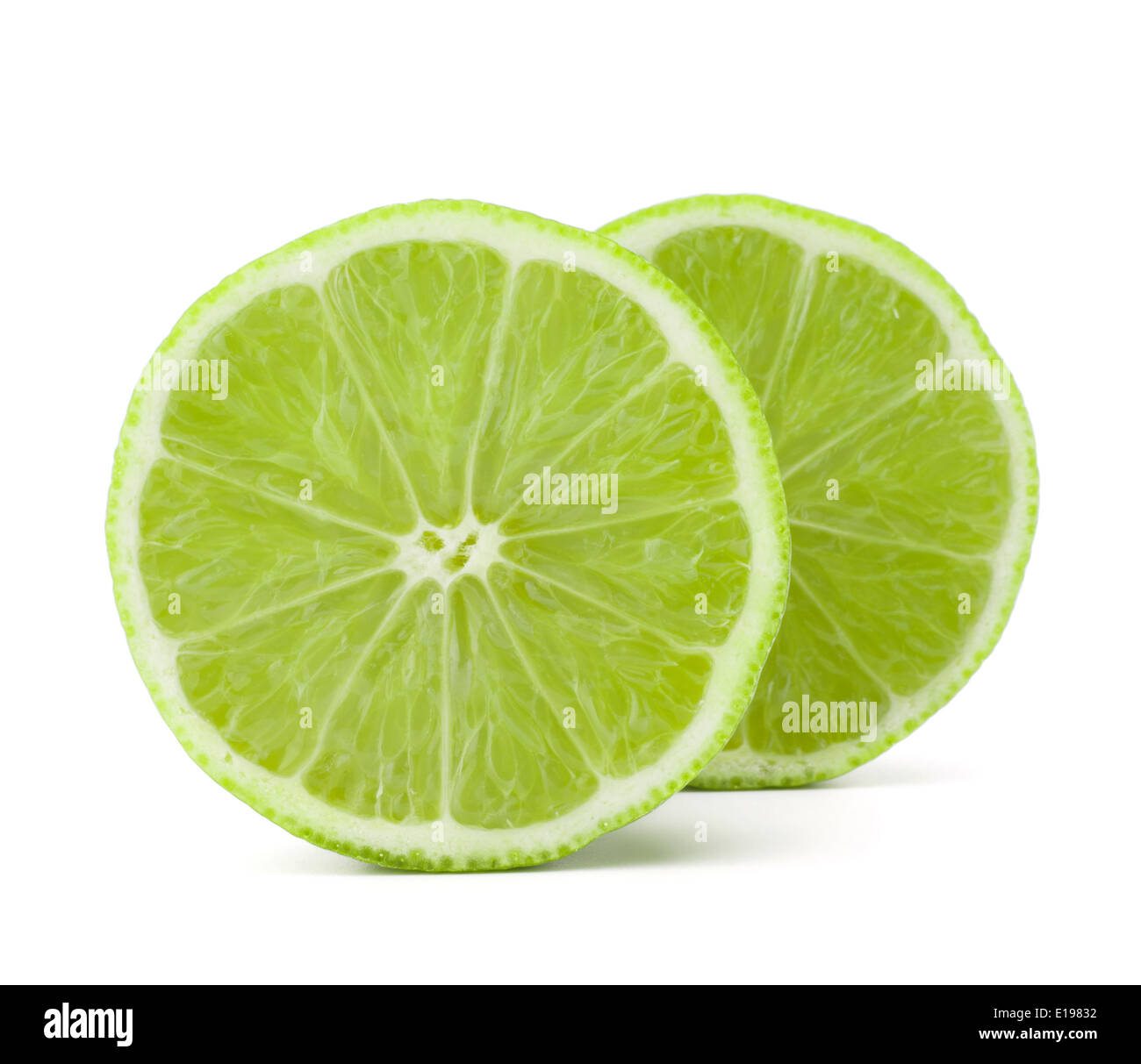 Citrus lime fruit half isolated on white background cutout Stock Photo ...