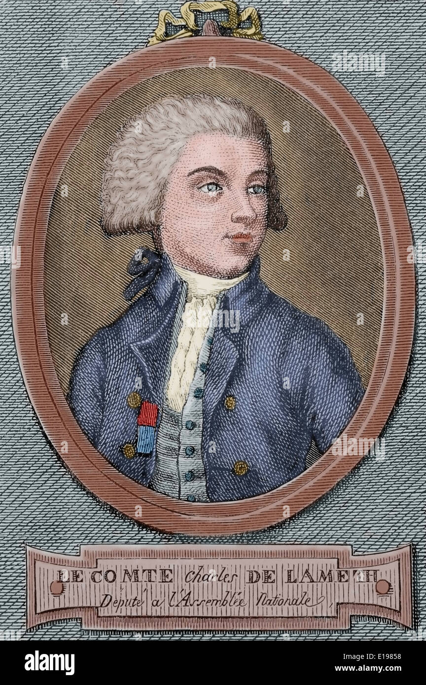 Charles Malo de Lameth (1757-1832). French soldier and politician ...