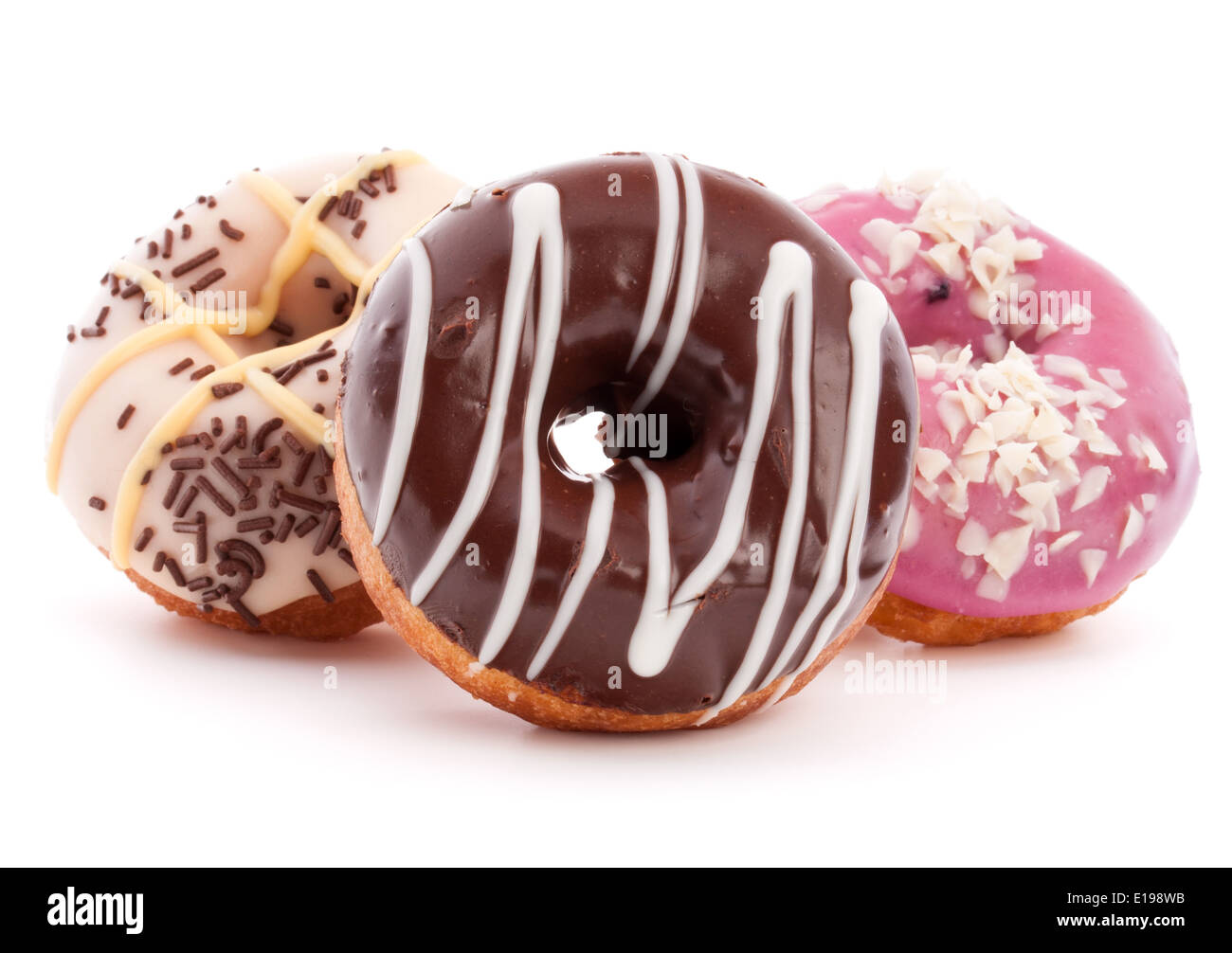 doughnut or donut isolated on white background cutout Stock Photo - Alamy
