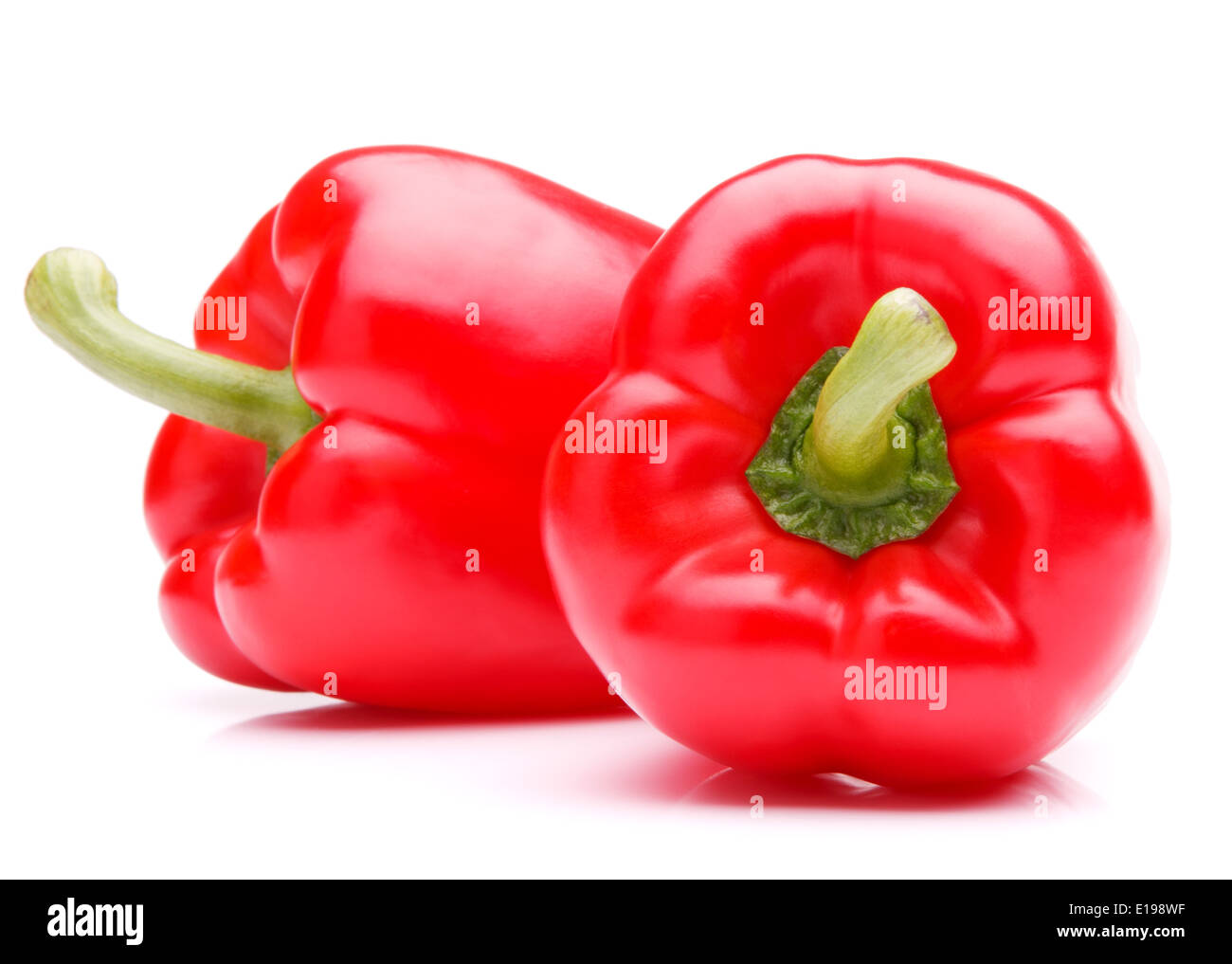 Sweet bell pepper isolated on white background cutout Stock Photo - Alamy