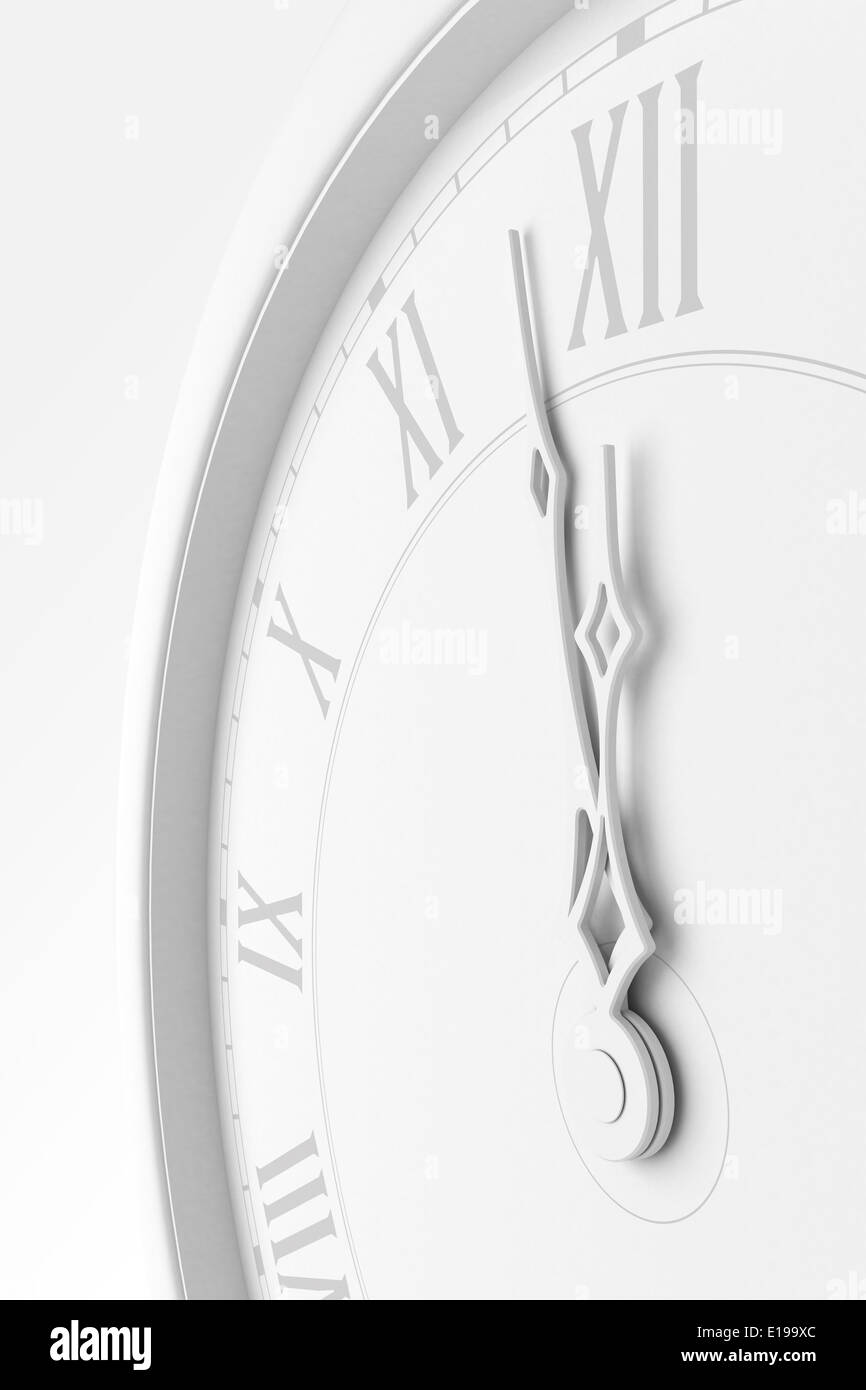 Uncolored clock hi-res stock photography and images - Alamy
