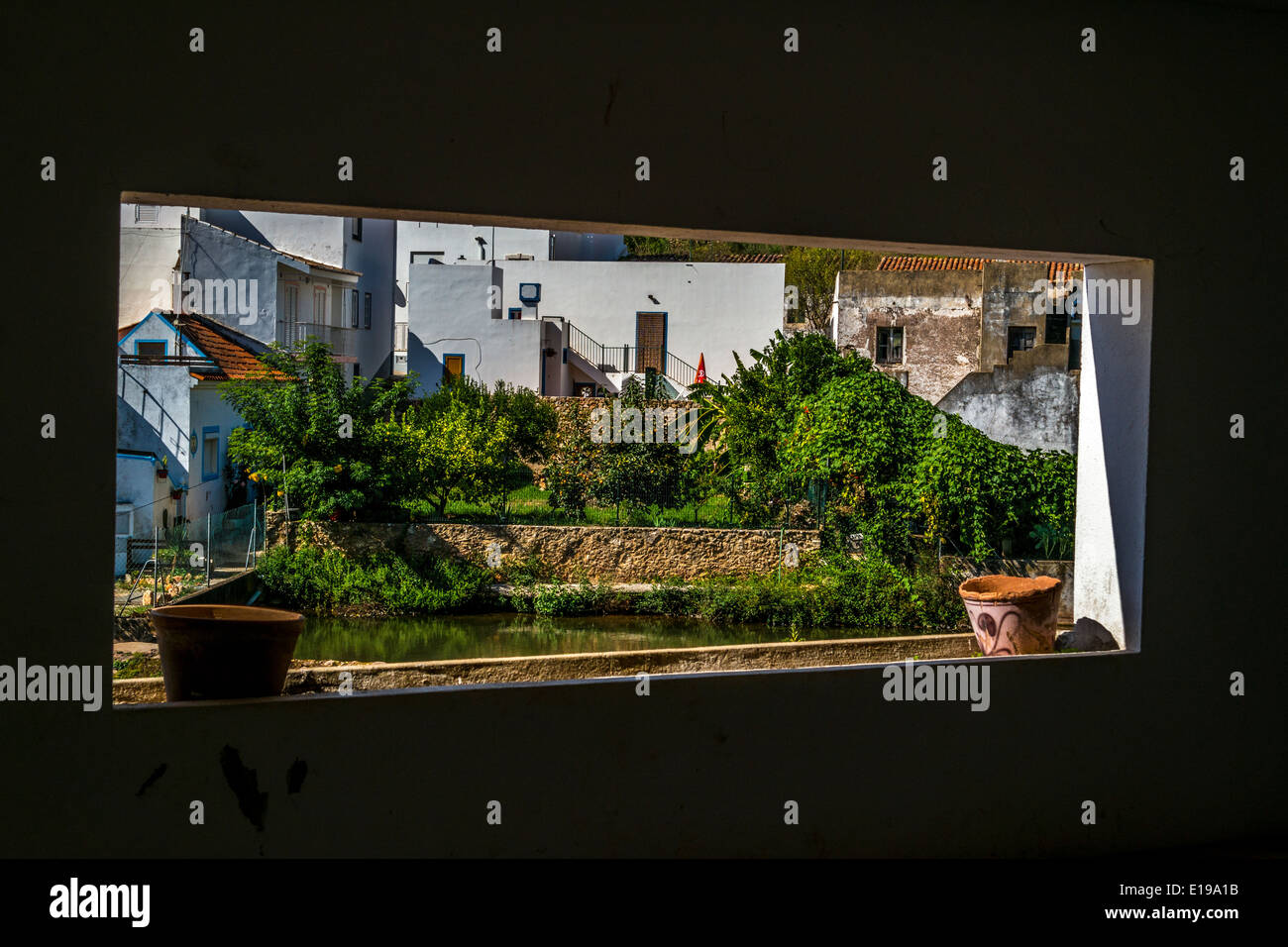 Look through inside indoors standing by window hi-res stock photography ...