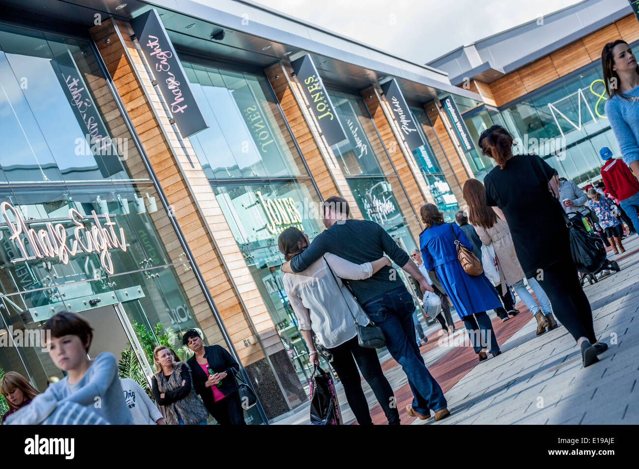 Whiteleys shopping village Fareham Hampshire. Whiteley is a 320,000 sq ...