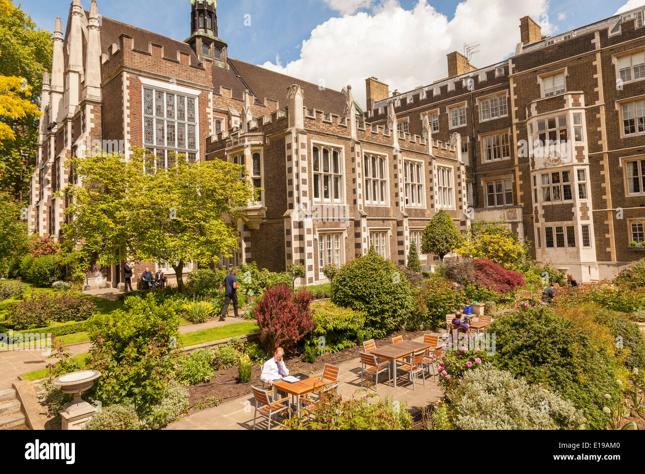 Middle Temple Hall and Gardens, London Stock Photo - Alamy