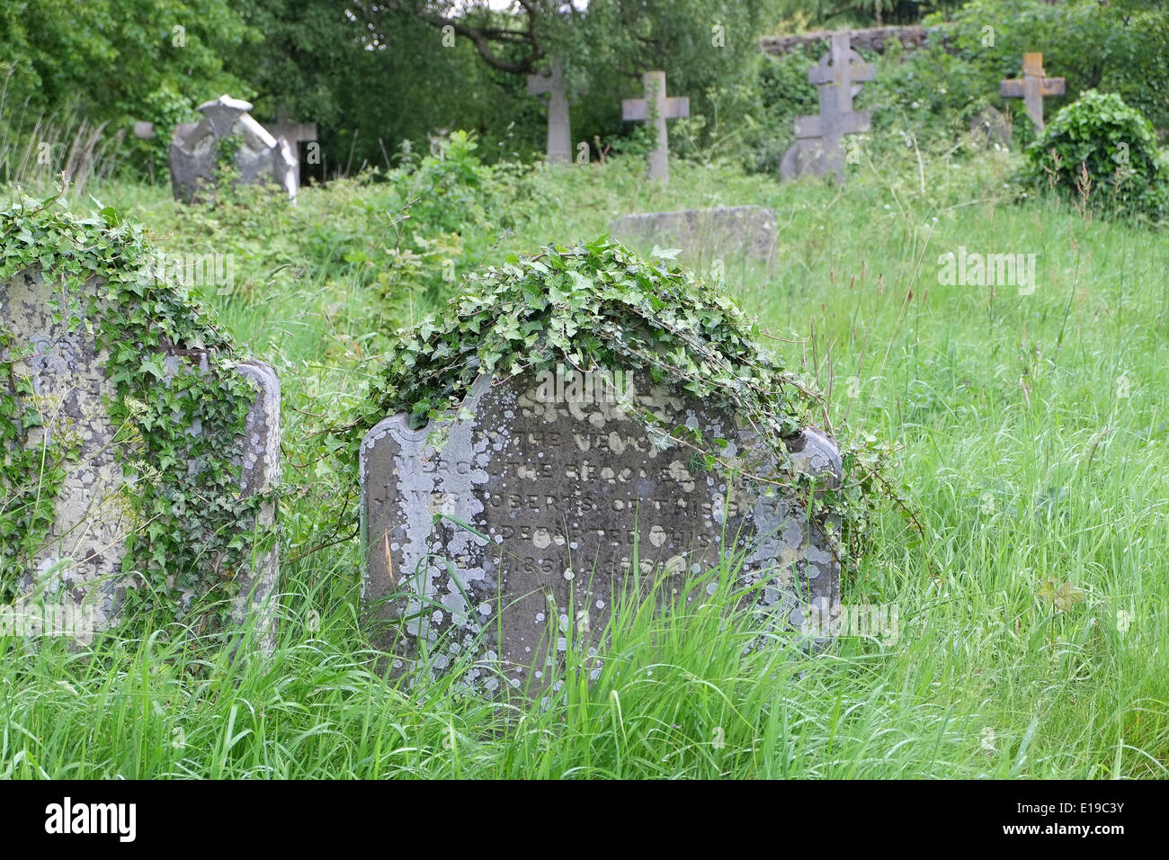 Neglected gravestone hi-res stock photography and images - Alamy