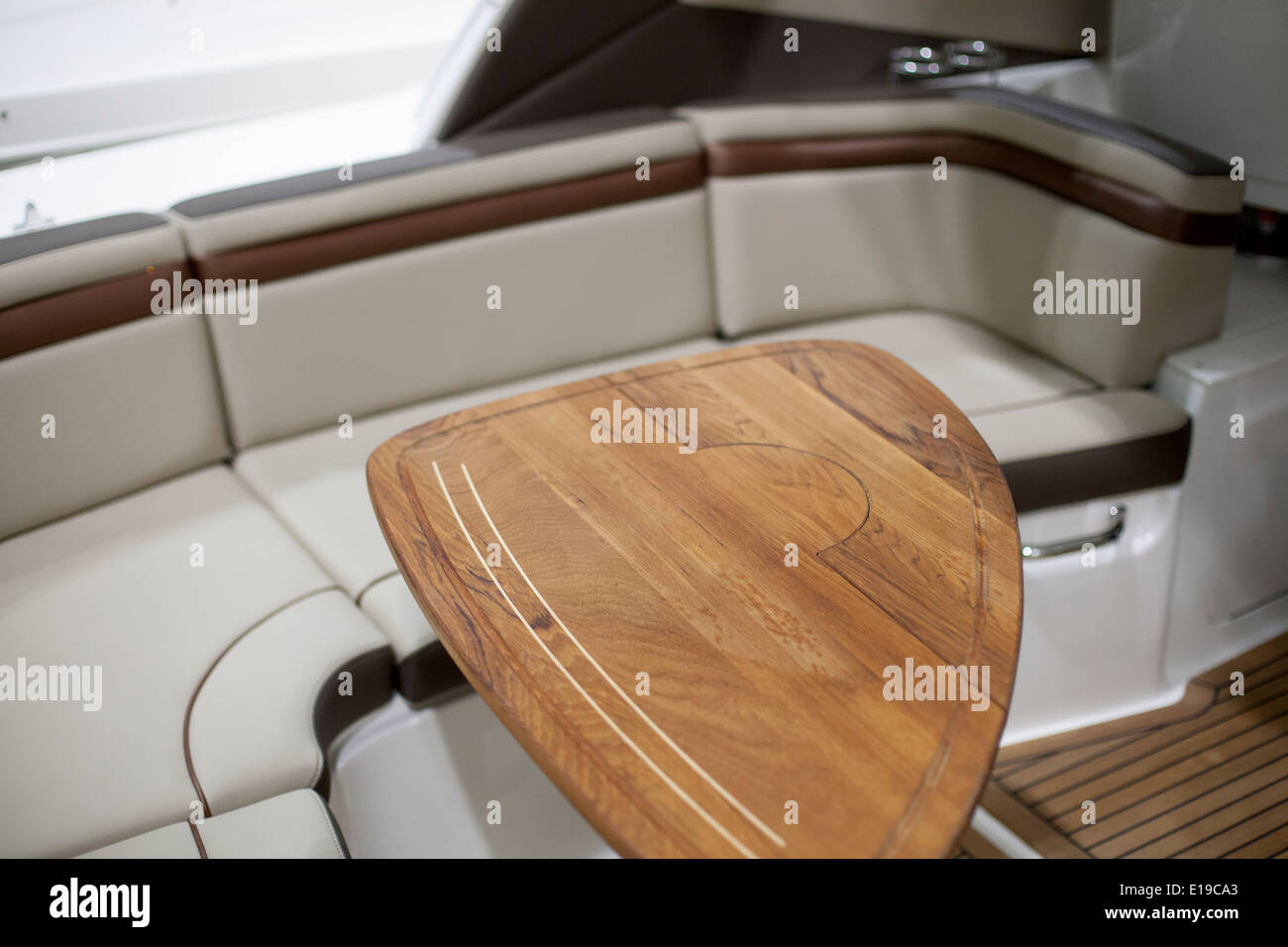 Interiors of a speedboat Stock Photo - Alamy