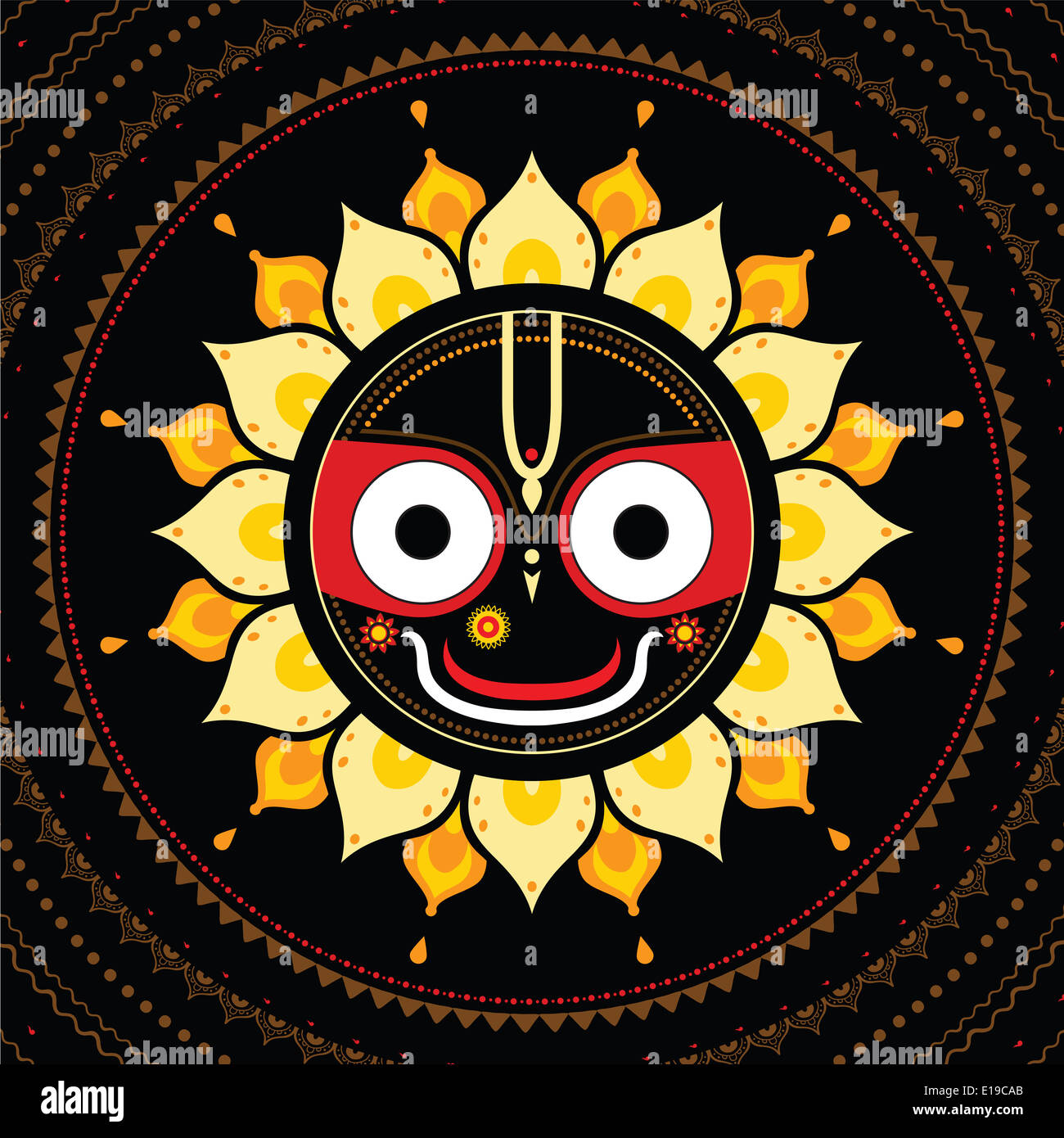 Jagannath. Indian God of the Universe Stock Photo - Alamy