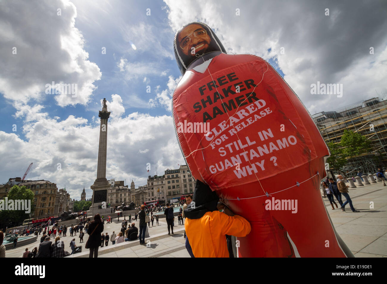 London: ‘Not Another Day’ in Guantánamo Prison Protest in Trafalgar ...