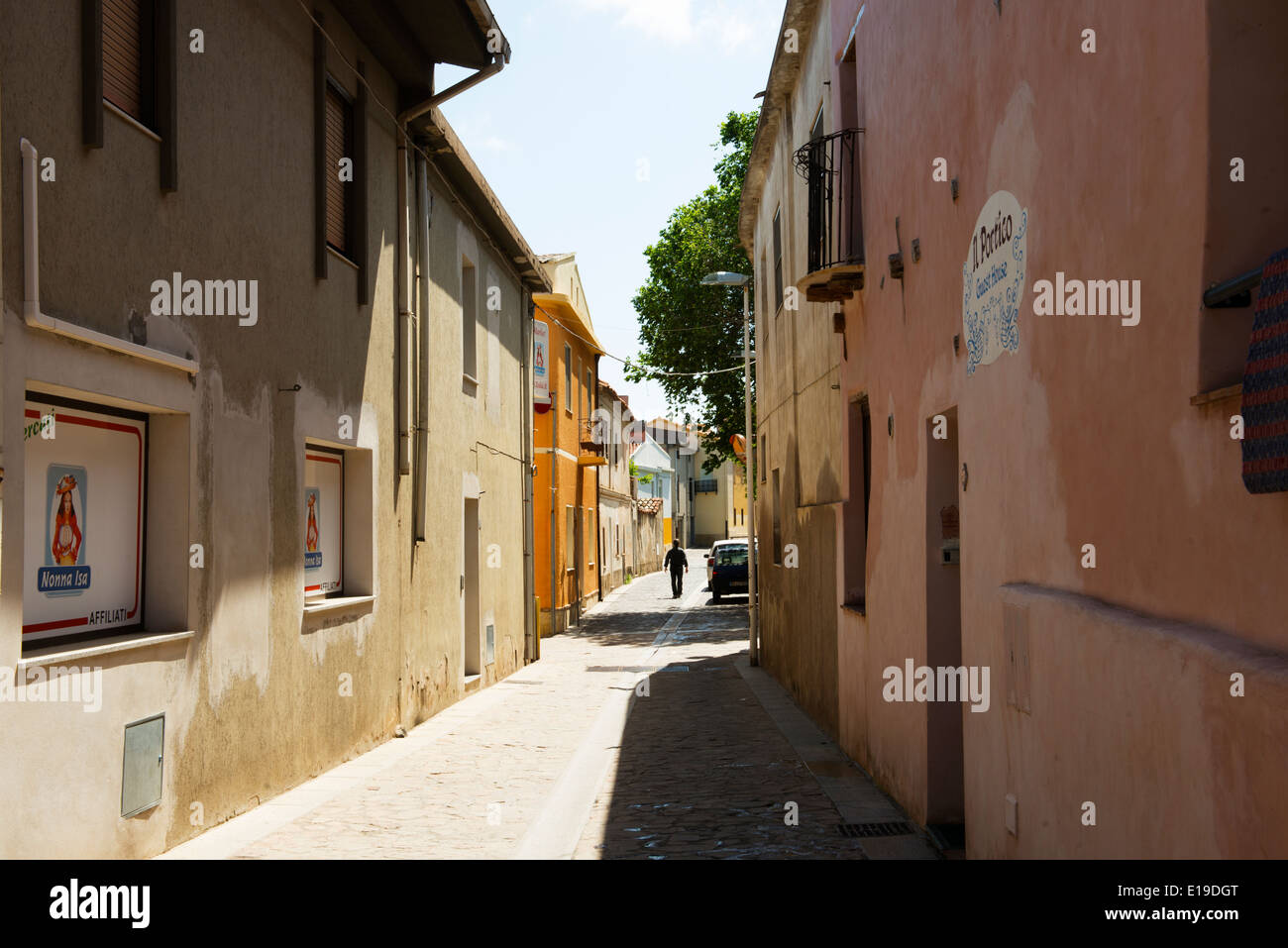 Muravera, Sardinia, Italy, narrow old streets and buildings Stock Photo ...