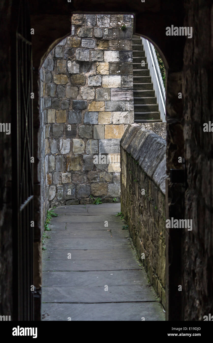 From the inside of a castle tunnel Stock Photo - Alamy