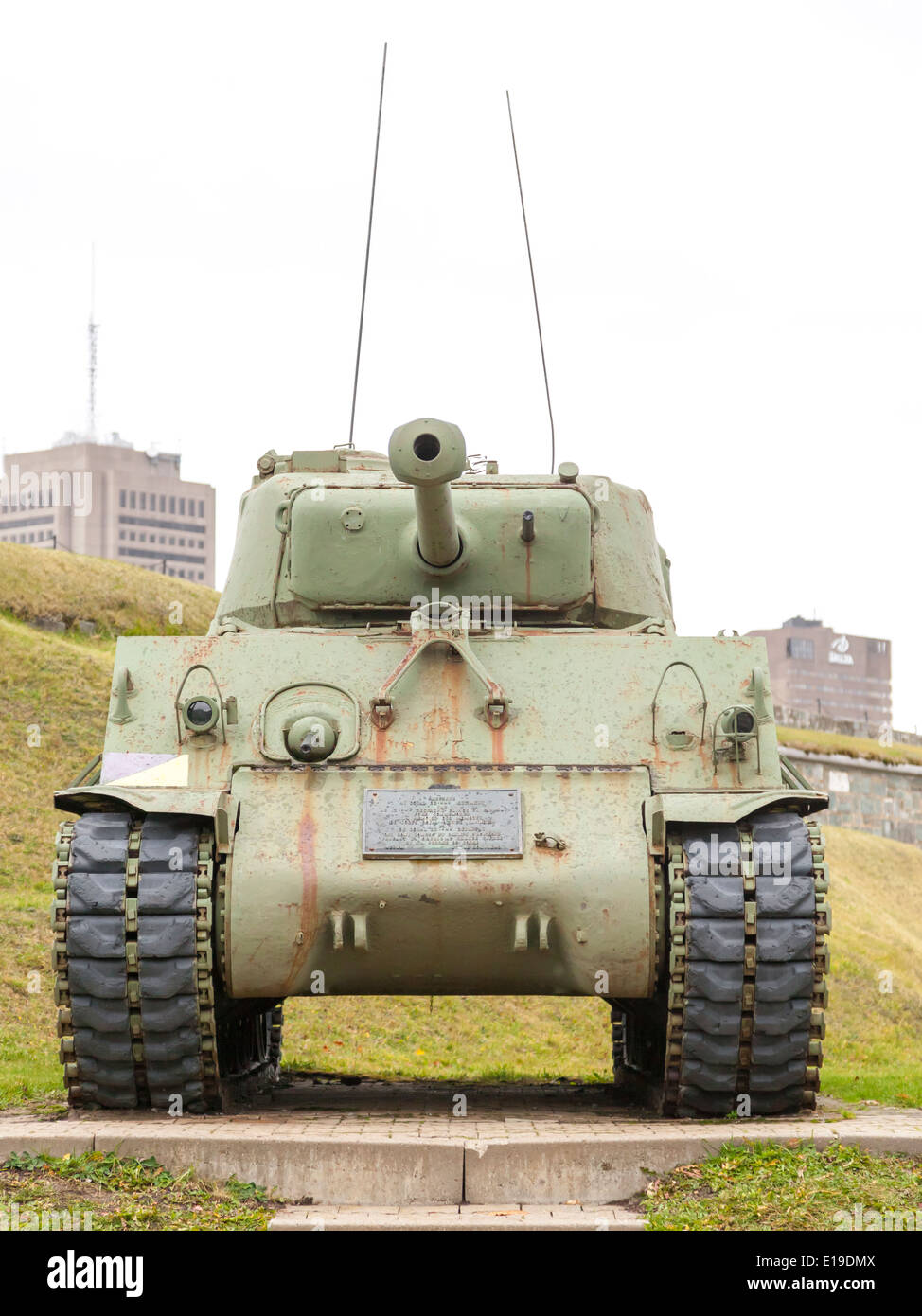 WWII M4 Sherman Tank at La Citadelle, Quebec City, Quebec, Canada ...