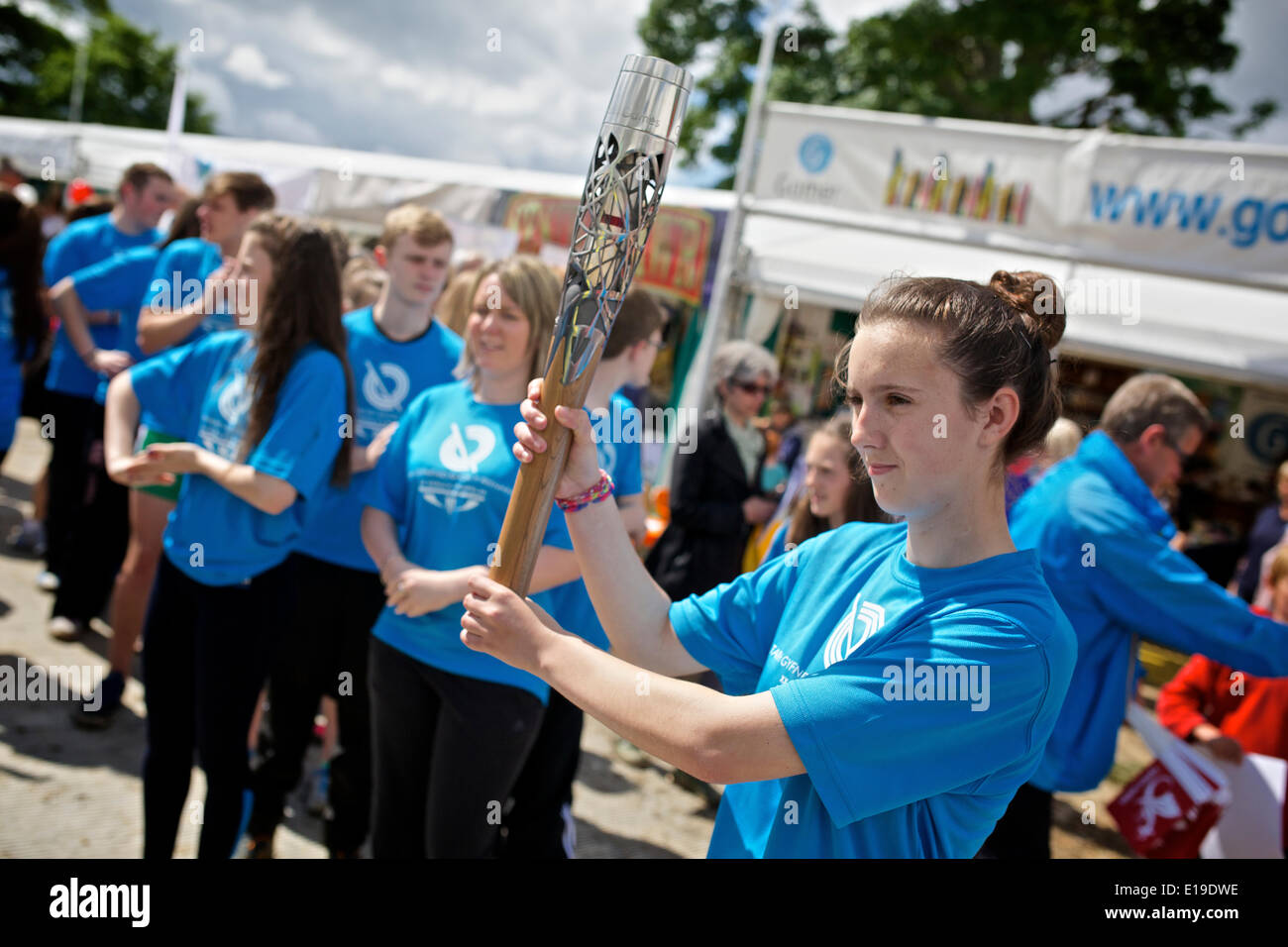 Bala, North Wales, UK. 26th May, 2014. The Glasgow 2014 Queen's Baton ...