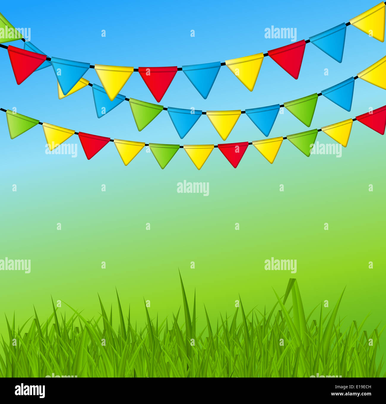 Party Flag Background Vector Illustration. EPS 10 Stock Photo - Alamy