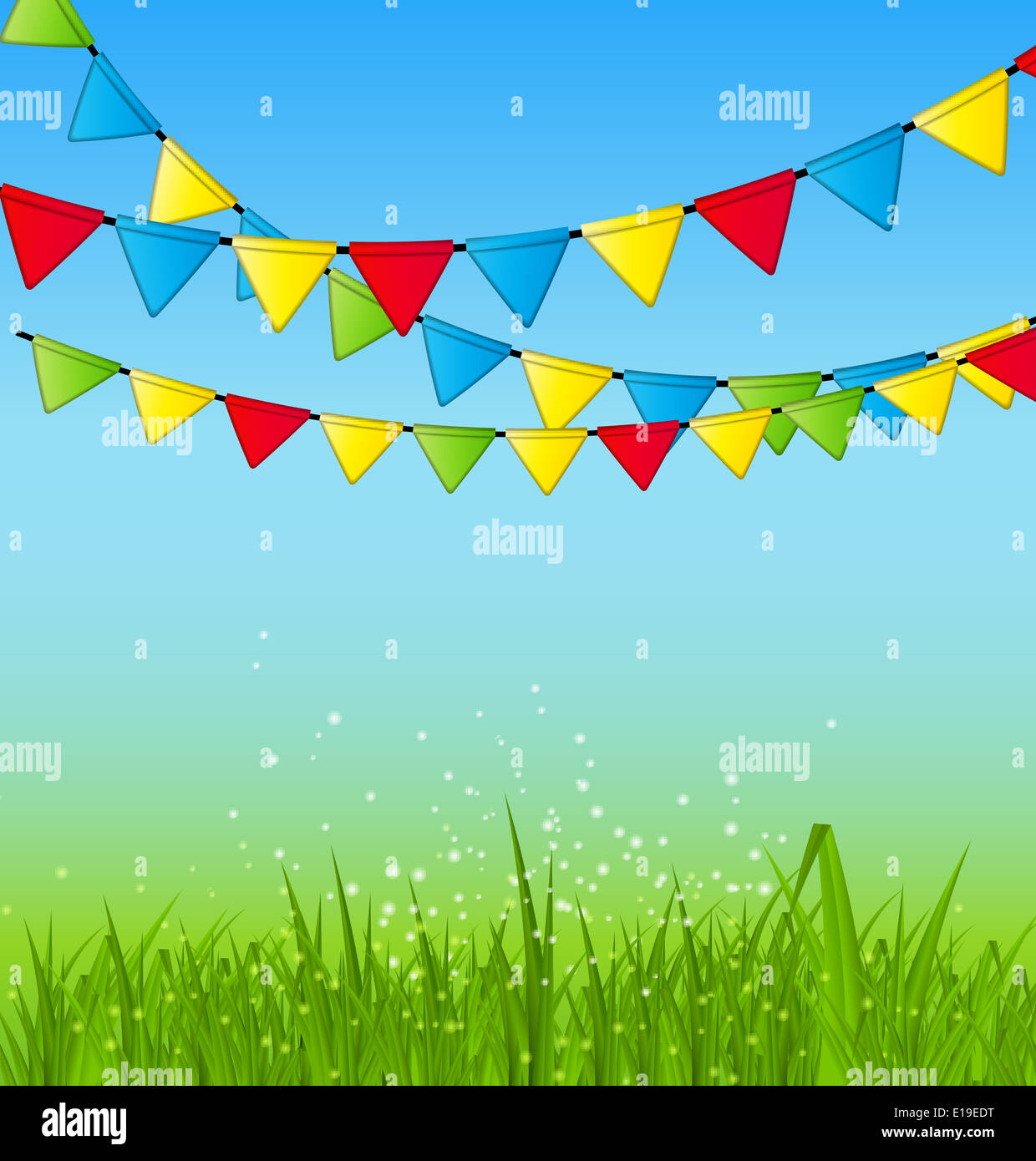 Party Flag Background Vector Illustration Stock Photo - Alamy