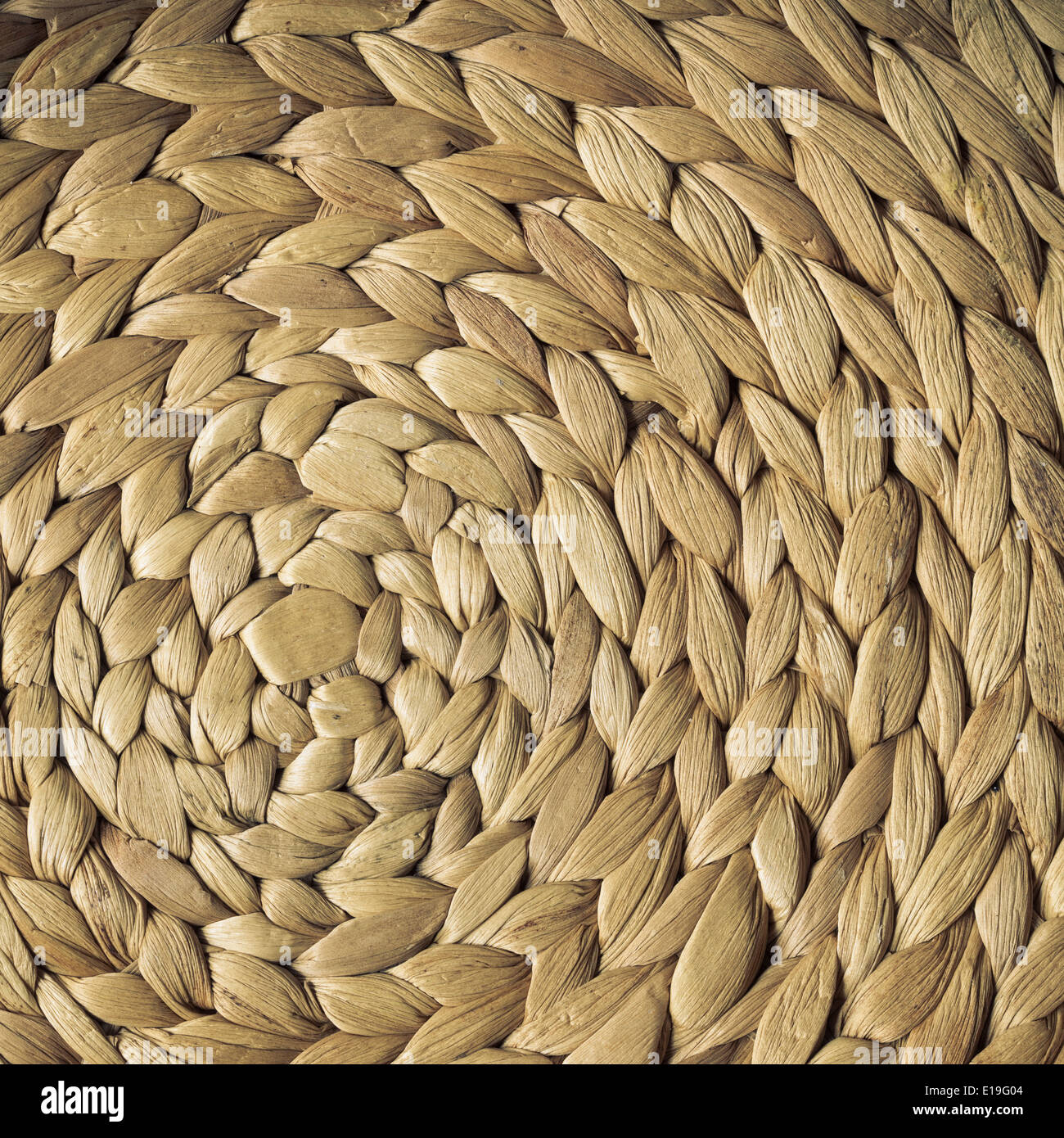 Closeup of beige basket. Wicker woven pattern for abstract background ...