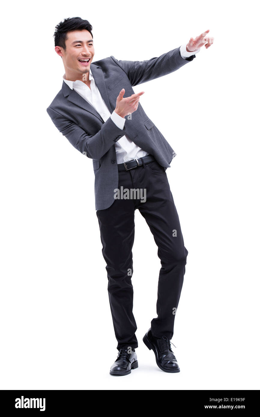 Pointing away Cut Out Stock Images & Pictures - Alamy
