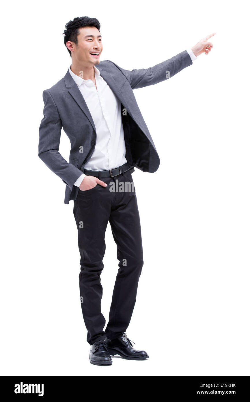 Pointing away Cut Out Stock Images & Pictures - Alamy