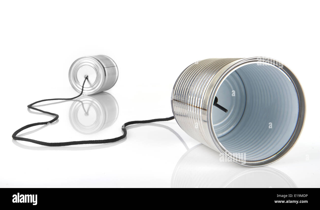 Tin communication hi-res stock photography and images - Alamy