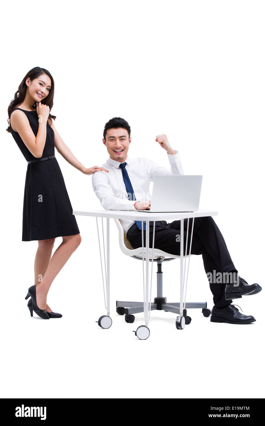 Office workers celebrating hi-res stock photography and images - Alamy